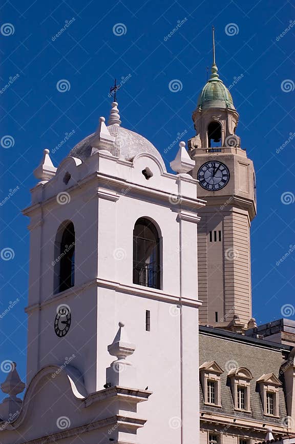 Edificio De Cabildo, Buenos Aires Imagen de archivo - Imagen de reloj ...