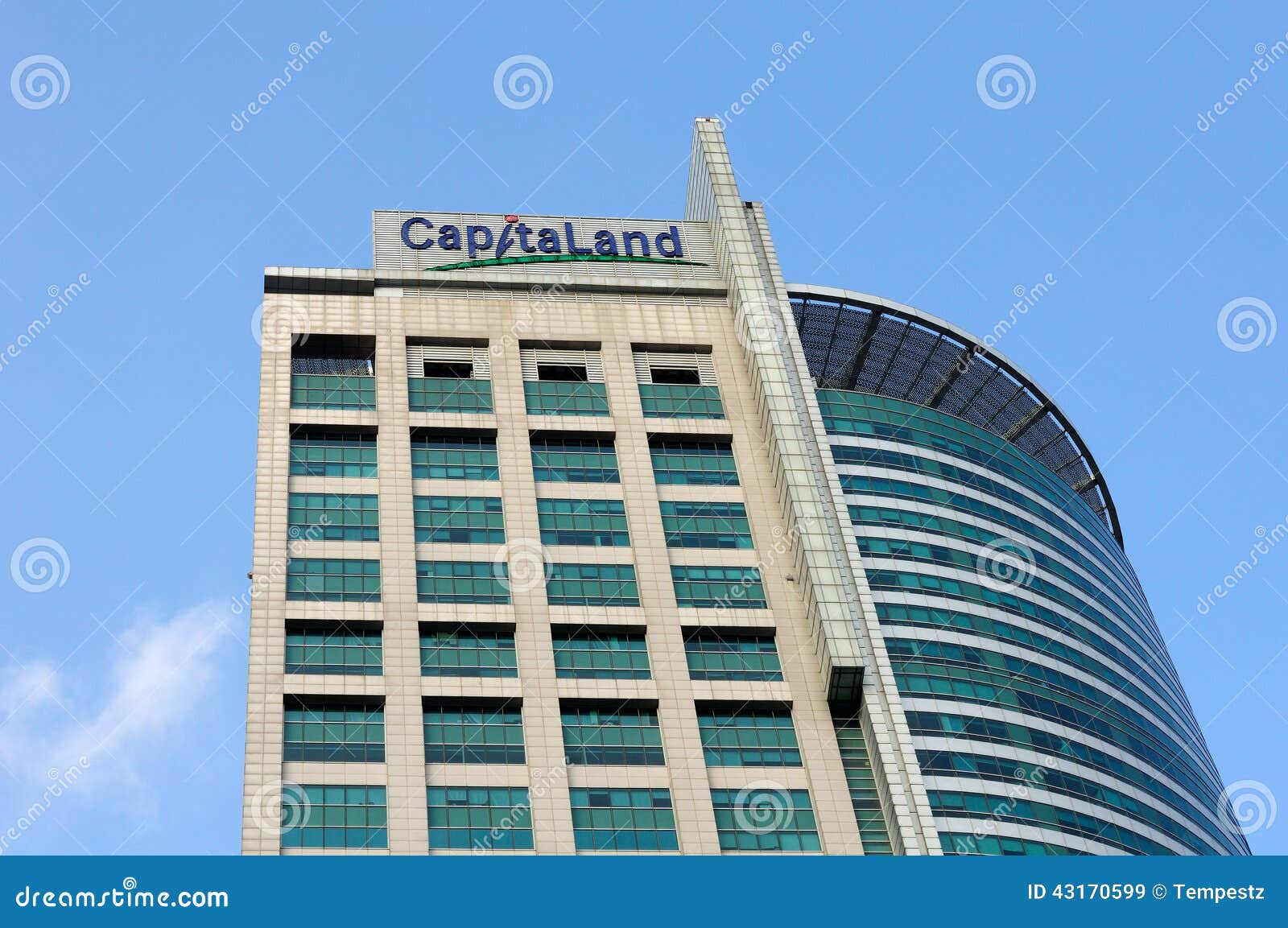 Edificio de Capitaland imagen de archivo editorial. Imagen de moderno ...