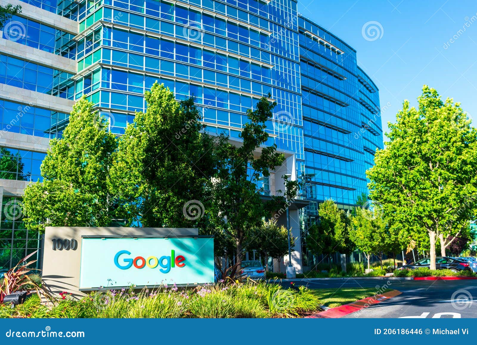 Edificio De Google Campus Exterior En El Valle De Silicio Sunnyvale ...