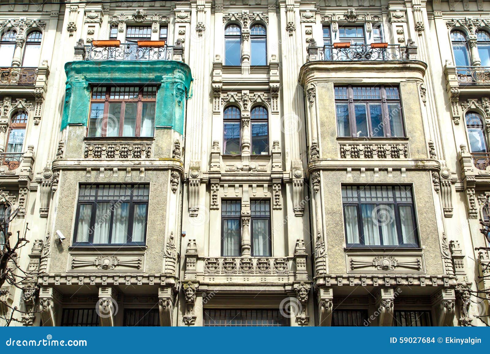 Edificio De Jugendstil En Riga Alberta Street Foto de archivo - Imagen ...