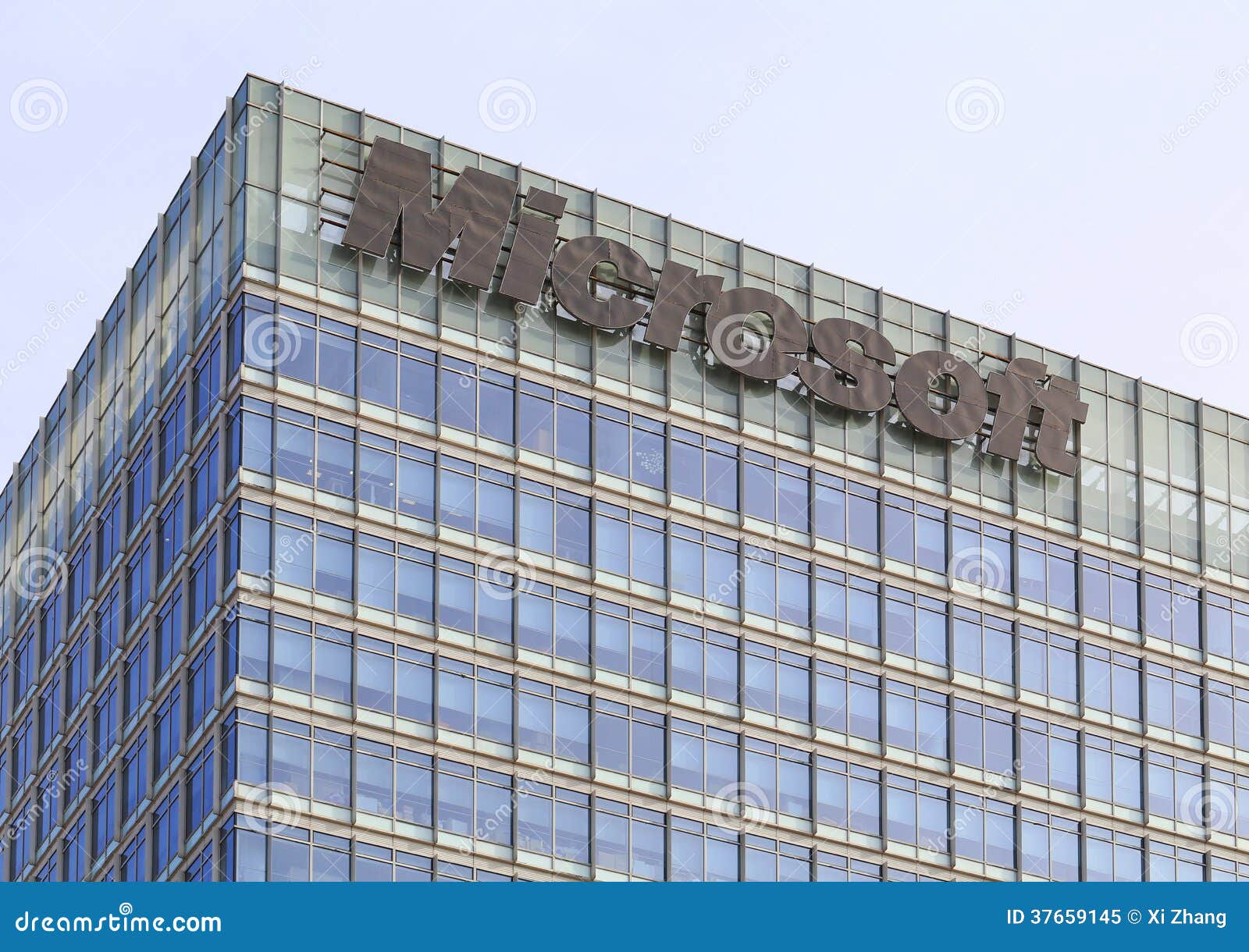 Edificio de Microsoft imagen editorial. Imagen de porcelana - 37659145