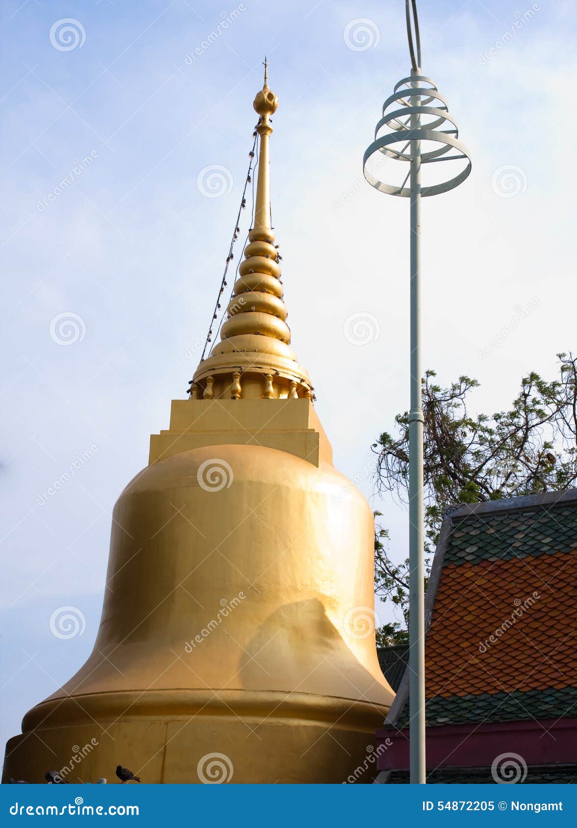 Edificio De Oro De La Arquitectura De La Pagoda De La Historia Imagen ...