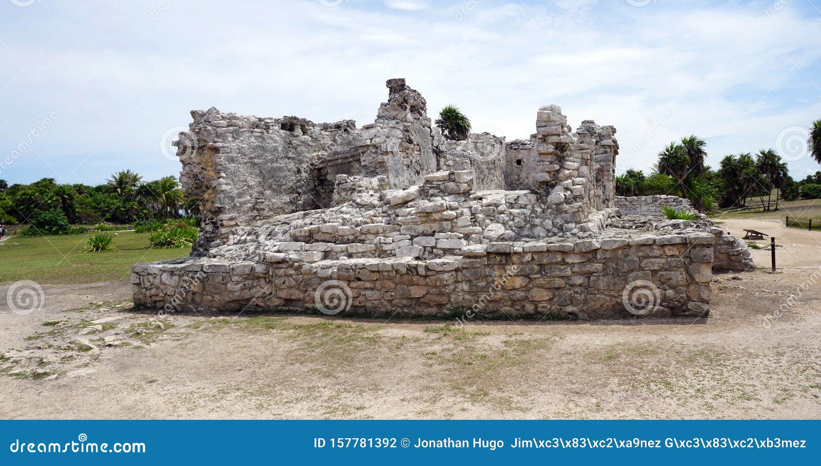 Edificio De Tulum Mexico En Ruinas Foto de archivo - Imagen de piedras ...