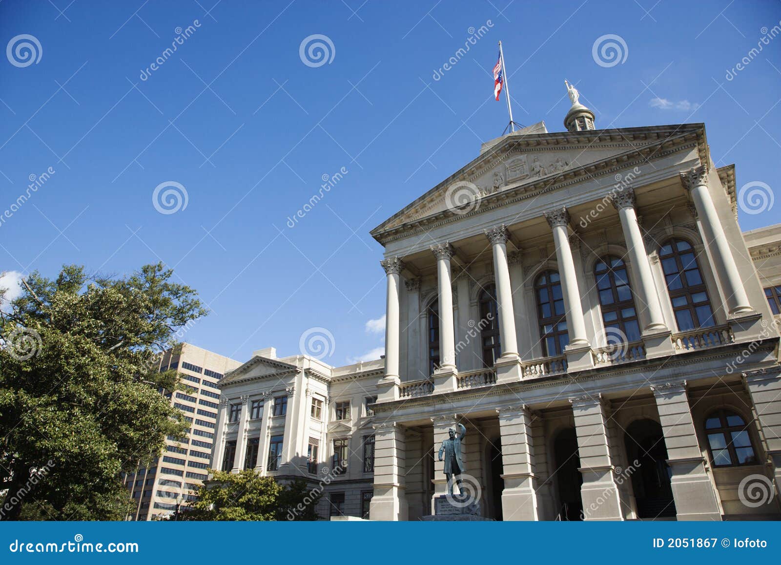 Edificio Del Capitolio De Georgia Imagen de archivo - Imagen de ...