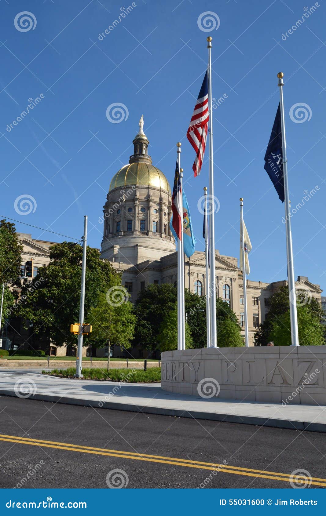 Edificio Del Capitolio De Georgia Imagen editorial - Imagen de ...