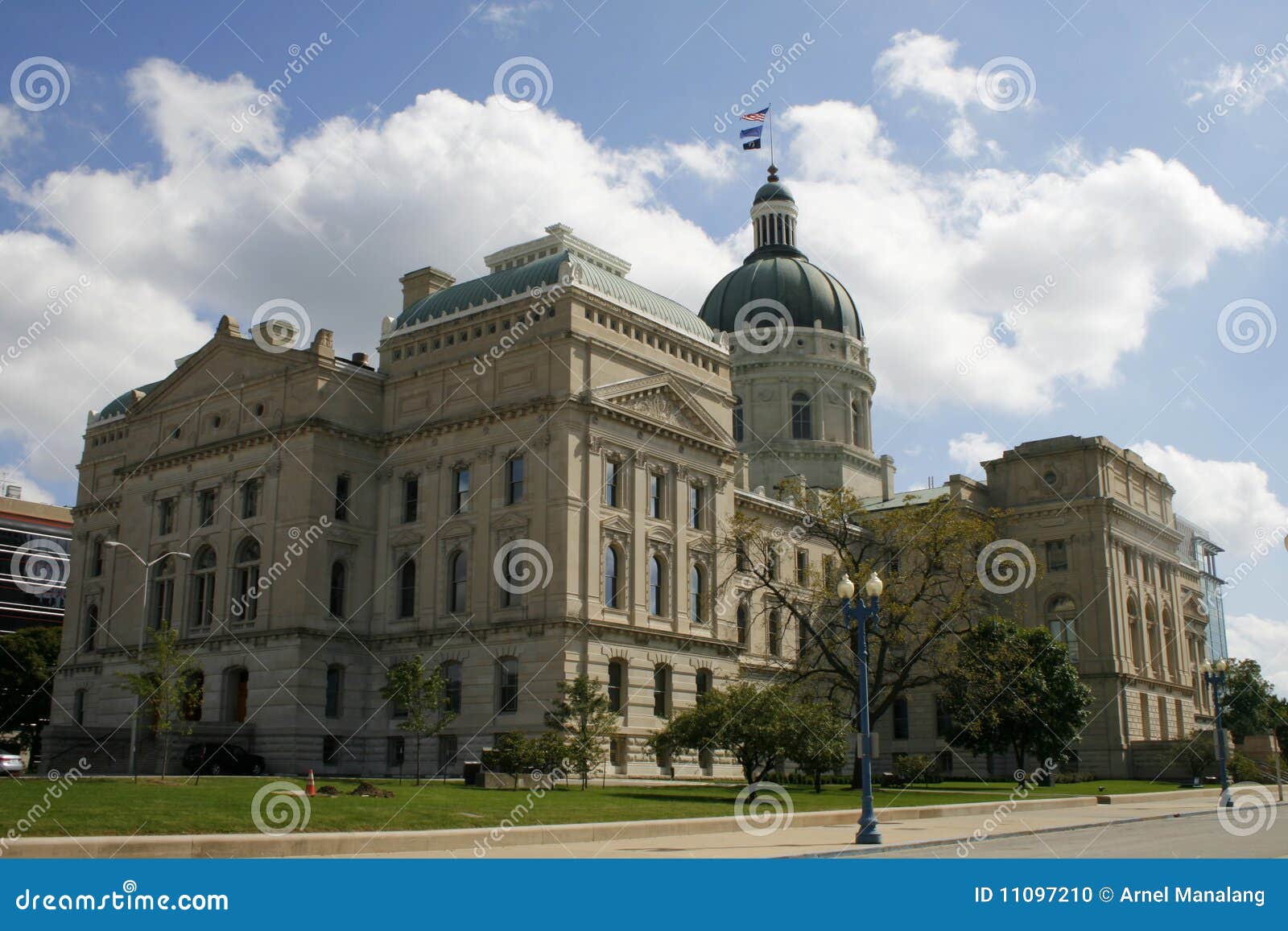 Edificio Del Capitolio Del Estado De Indiana Foto de archivo - Imagen ...