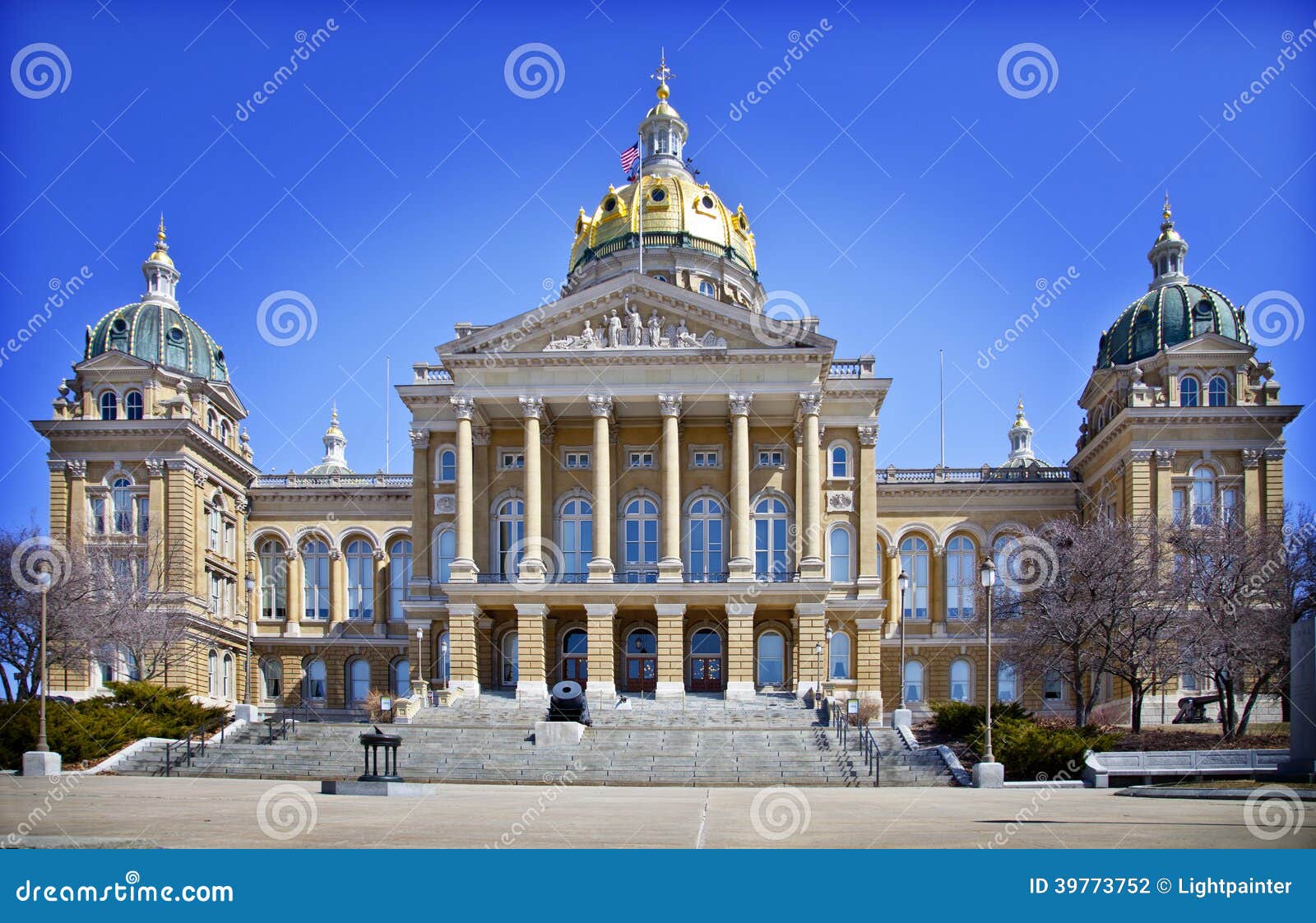 Edificio Del Capitolio Del Estado De Iowa Fotografía editorial - Imagen ...