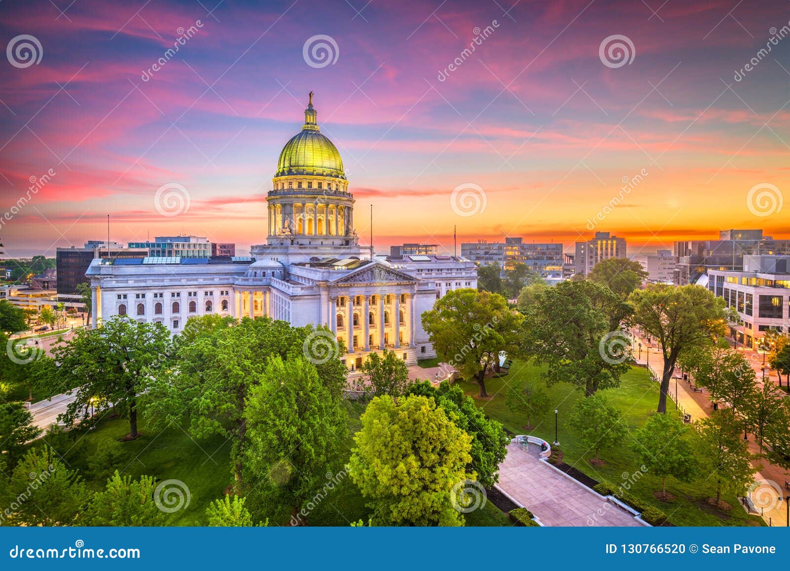 Edificio Del Capitolio Del Estado De Madison, Wisconsin, Los E.E.U.U ...