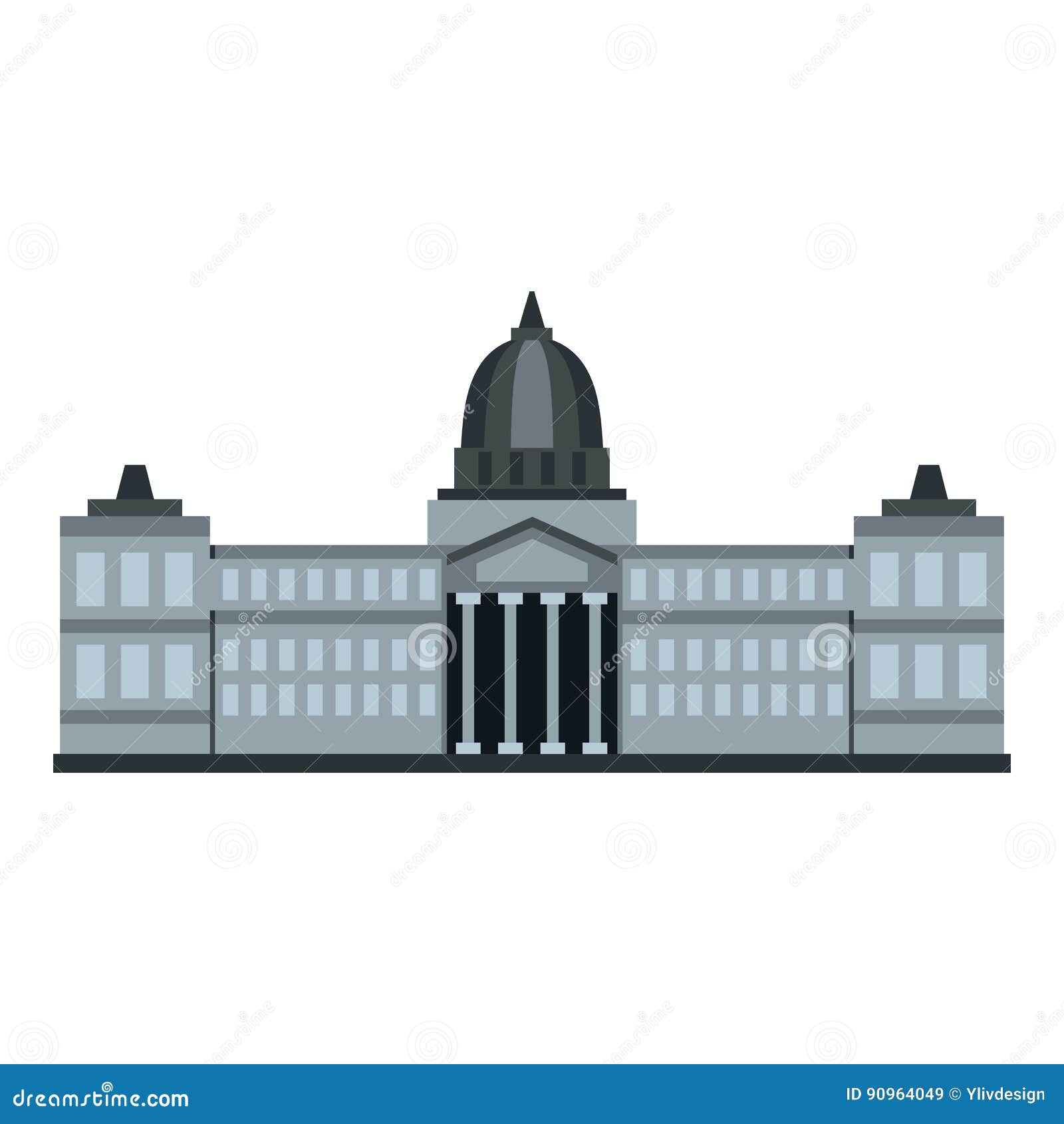 Edificio Del Congreso Nacional, Icono De La Argentina Ilustración del ...