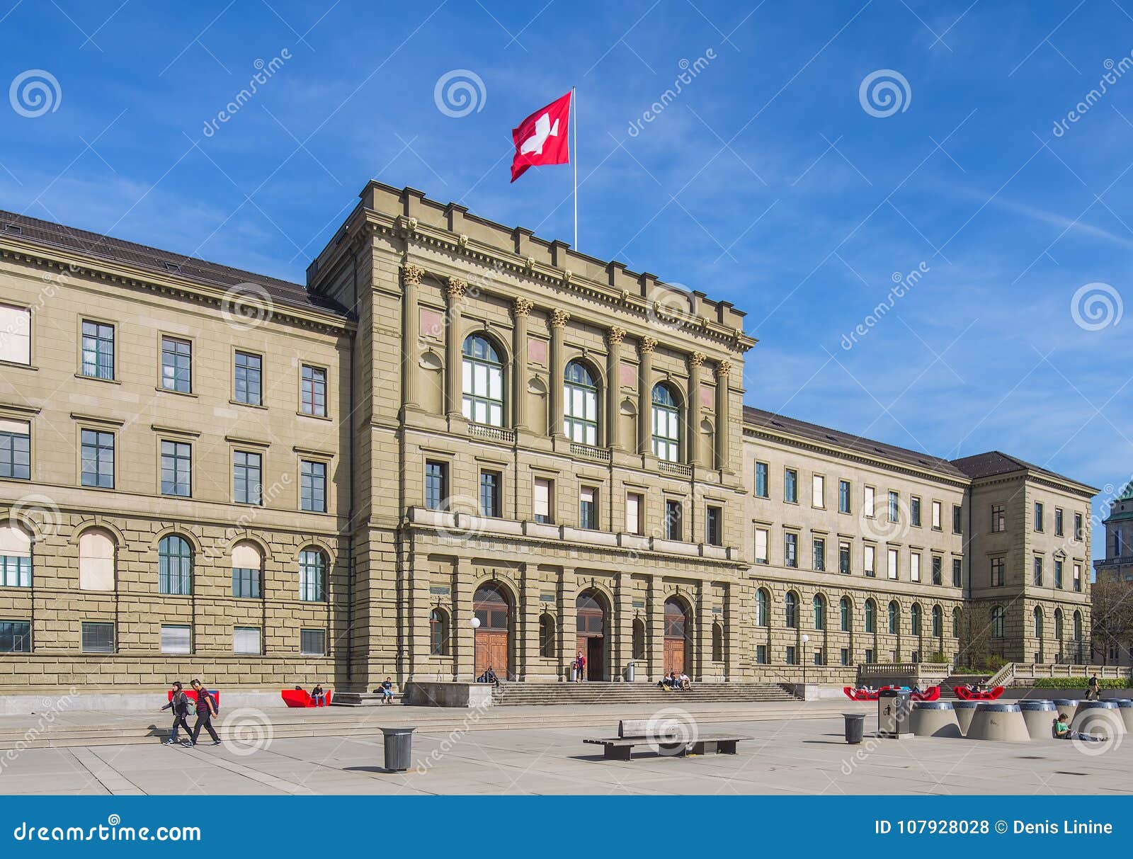 Edificio Del Instituto De Tecnología Federal Suizo En Zurich Foto de ...