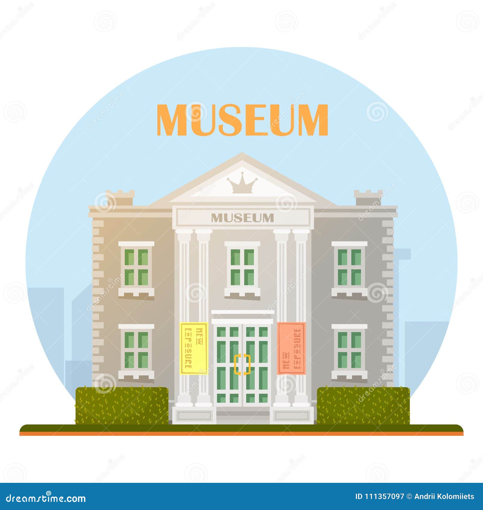 Edificio Del Museo En Vector Ilustración del Vector - Ilustración de ...