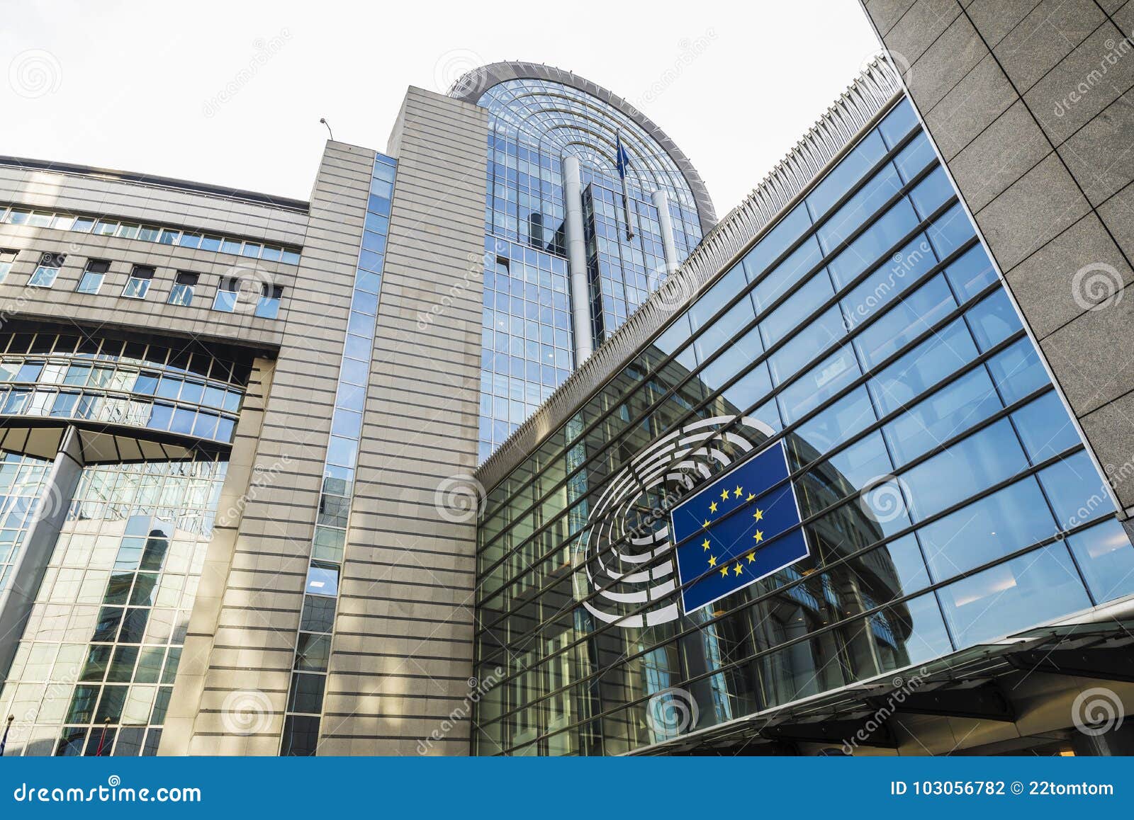 Edificio Del Parlamento Europeo En Bruselas, Bélgica Fotografía editorial - Imagen de cityscape ...