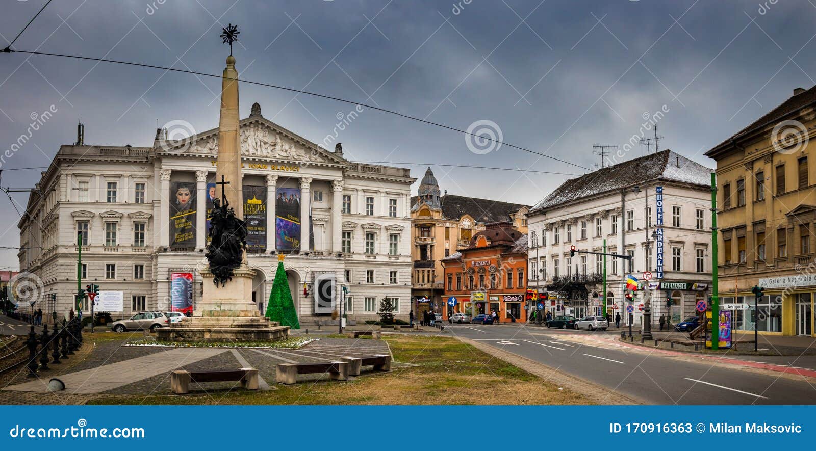 Edificio Del Teatro Ioan Slavici Ad Arad Fotografia Stock Editoriale ...