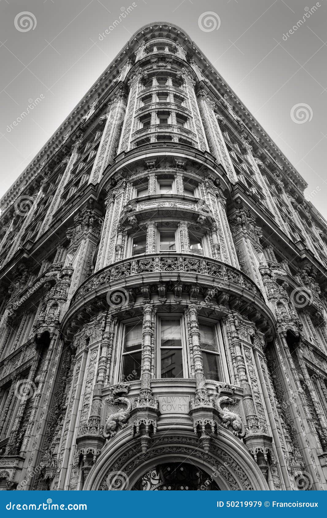 Edificio Di New York - Facciata E Dettagli Architettonici - Il Nero & W ...