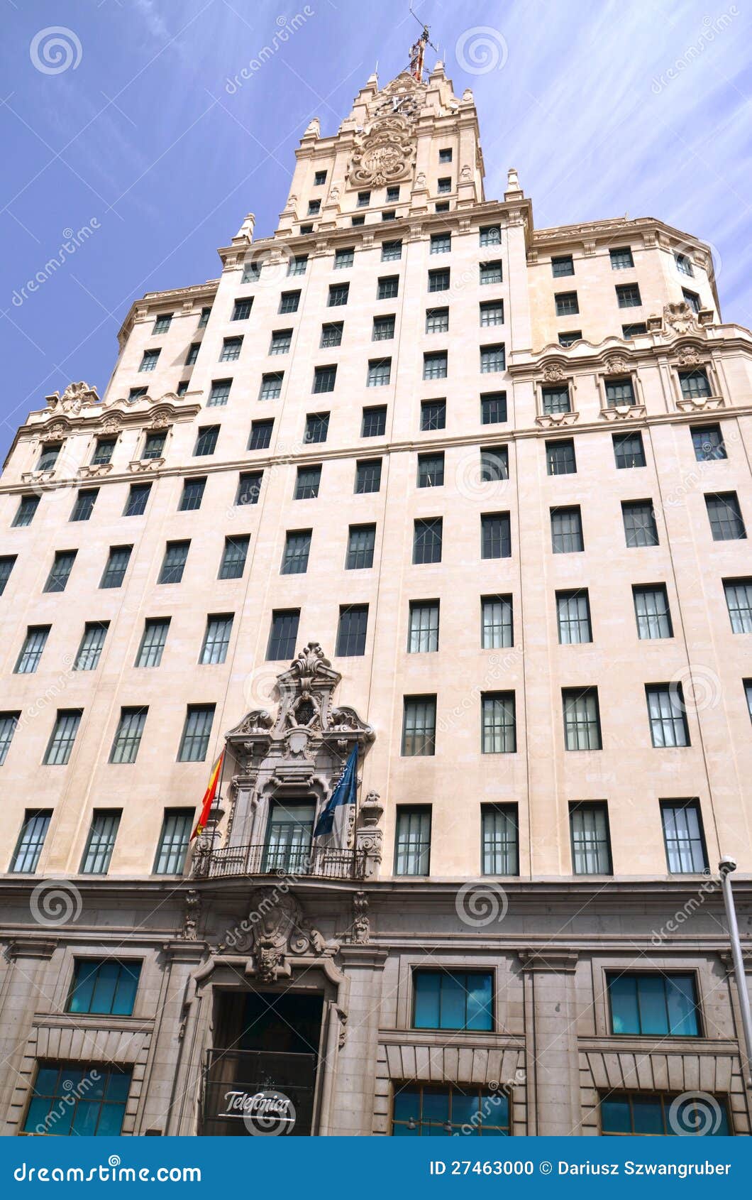 Edificio Di Telefonica a Madrid, Spagna Immagine Editoriale - Immagine ...