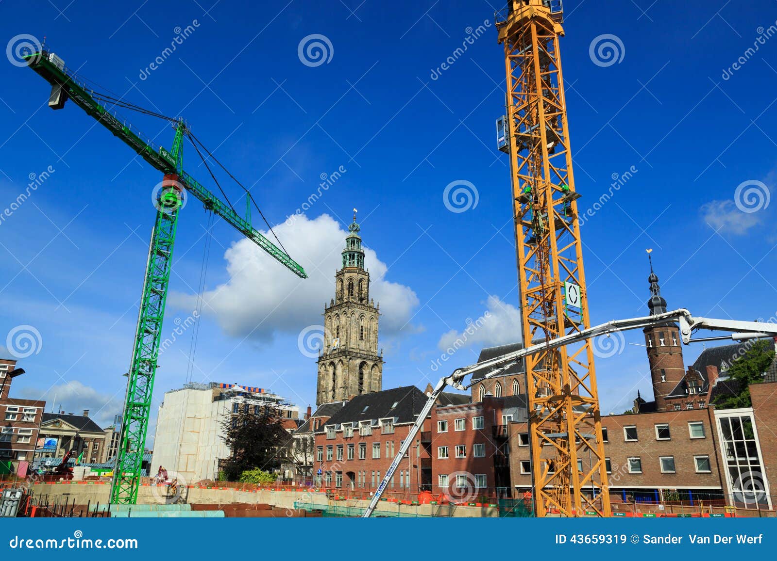 Edificio en Groninga imagen de archivo editorial. Imagen de centro ...