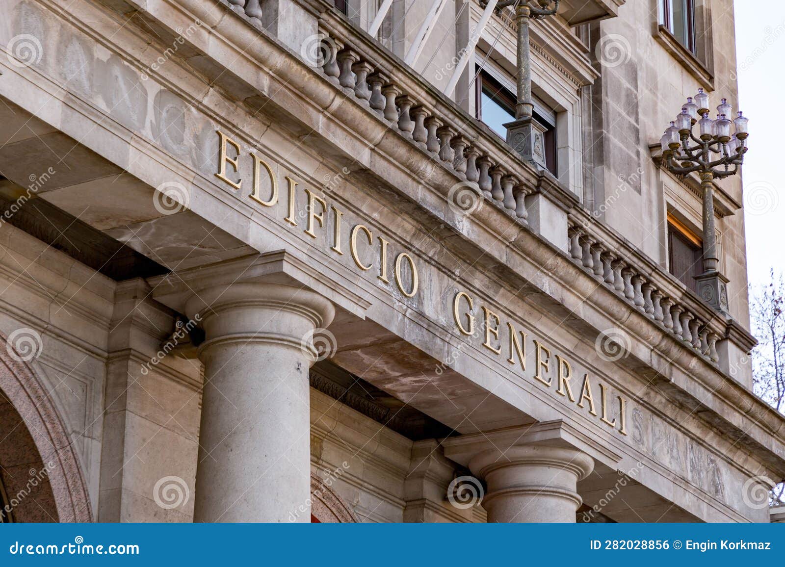 Edificio Generali on Passeig De Gracia, Barcelona, Spain Editorial ...