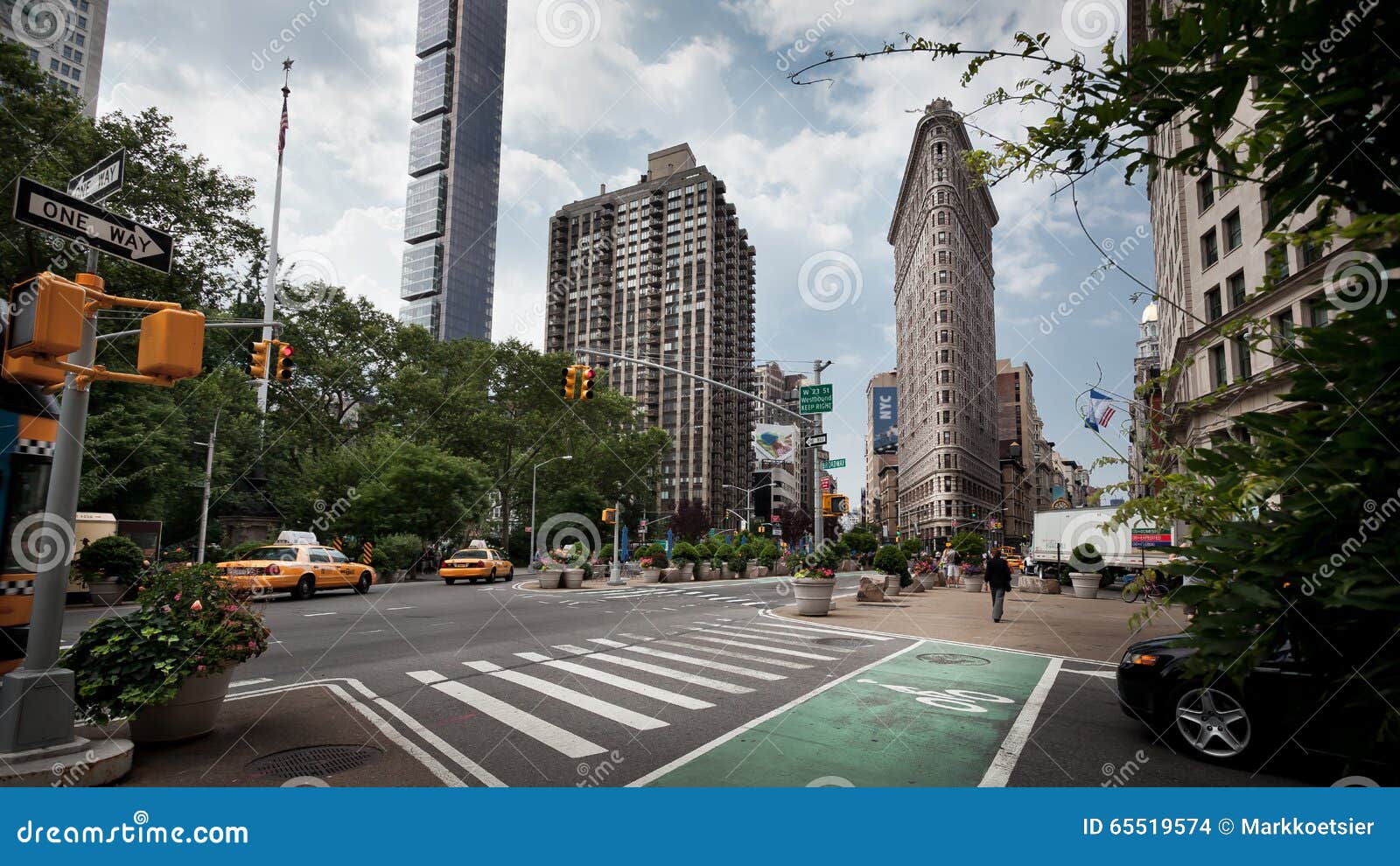 Edificio Manhattan New York City De Flatiron Imagen de archivo ...