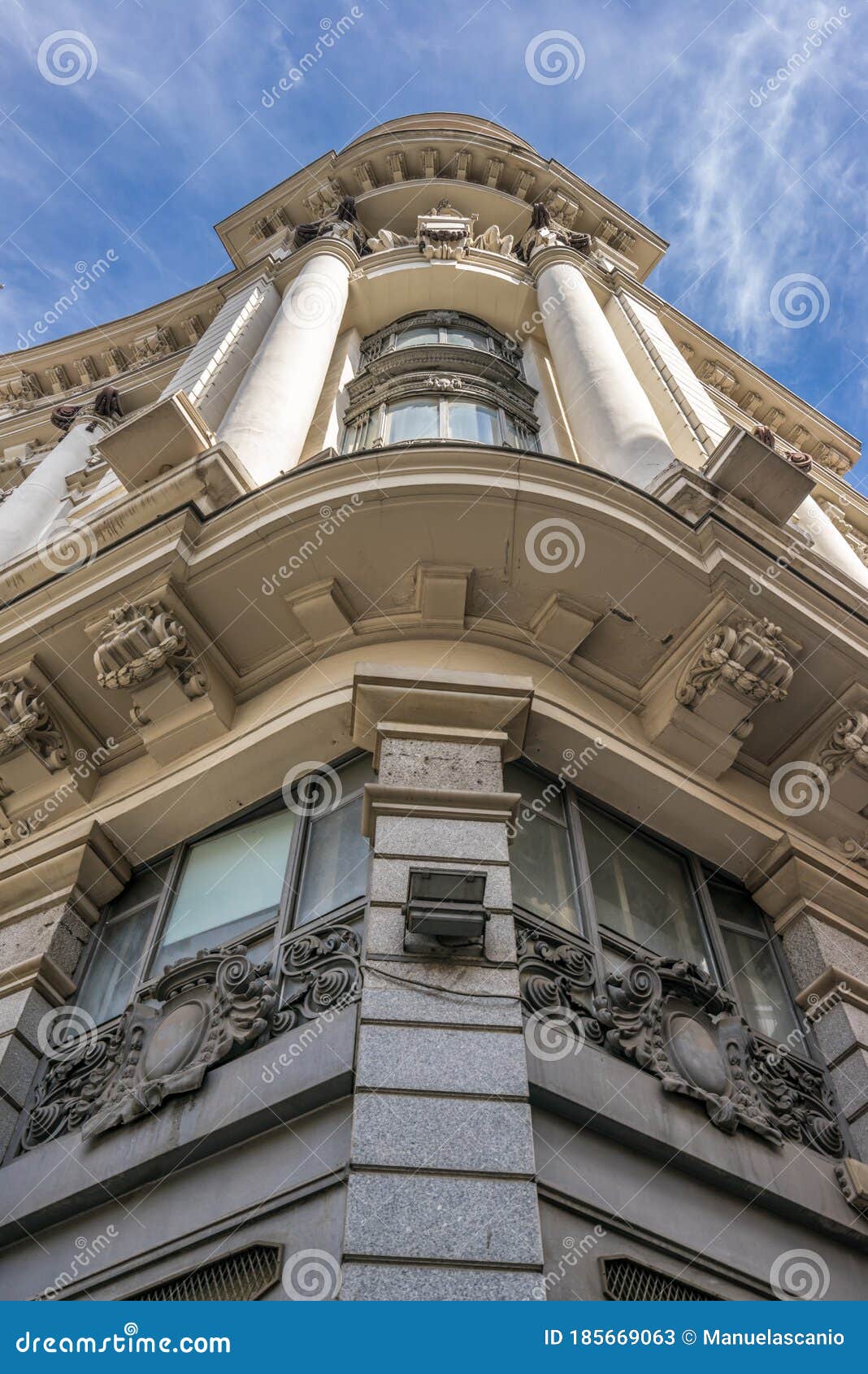 Edificio Meneses Building. Located in Plaza De Canalejas, Madrid Spain ...
