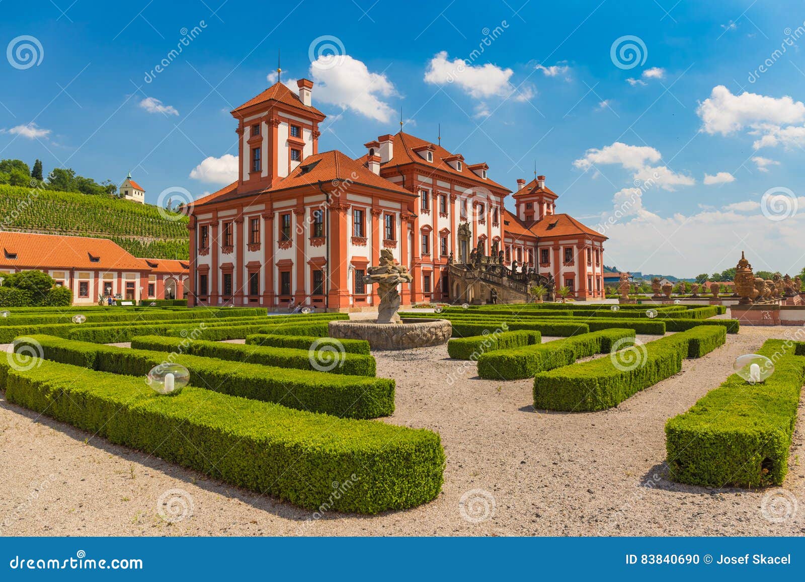 Edificio Pubblico Storico Del Castello Di Troja, Praga, Repubblica Ceca ...