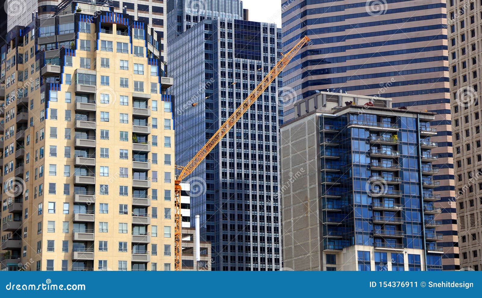 Edificios Altos En El Centro De Seattle Imagen de archivo - Imagen de ...