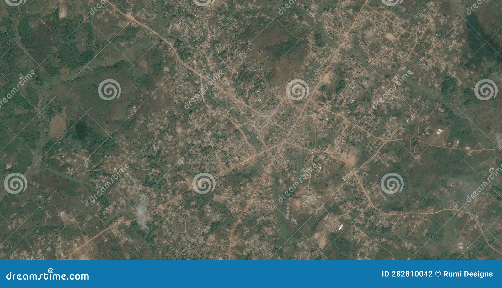 Edificios 3d Que Representan La Imagen Satelital De Voinjama Liberia Hd ...