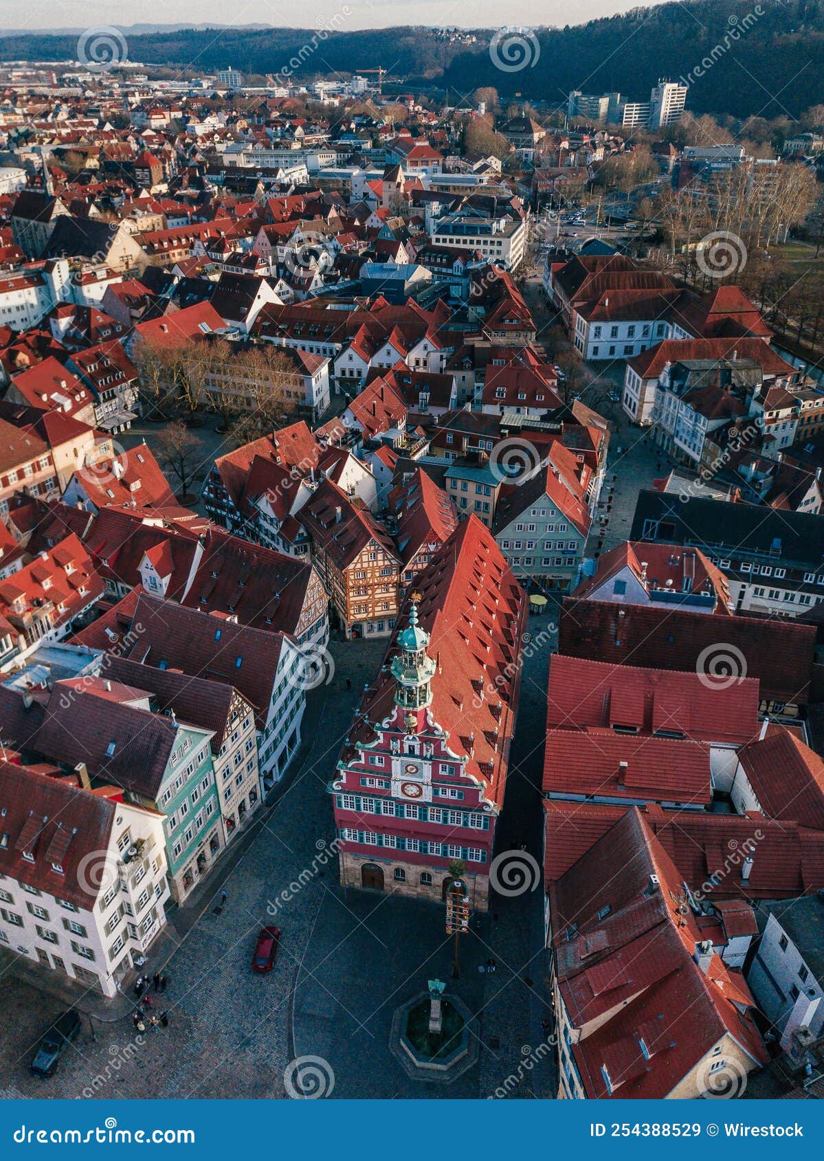 Edificios De La Ciudad Medieval De Esslingen am Neckar En Alemania ...