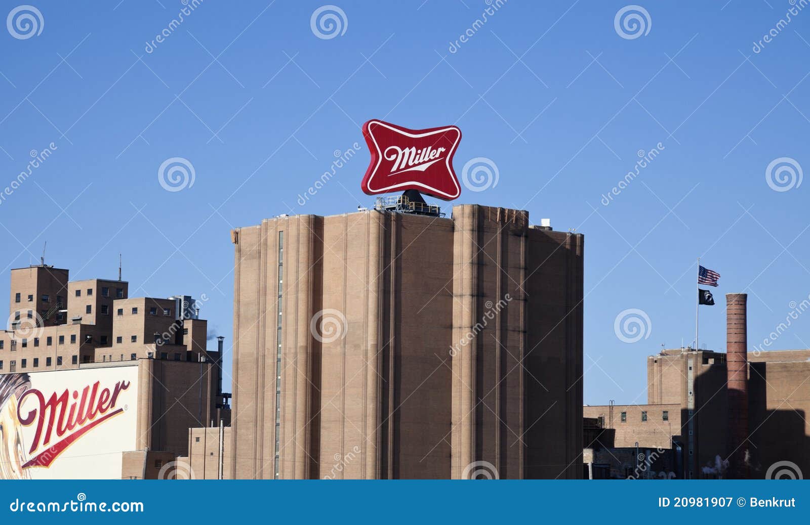 Edificios De La Fábrica De Miller Fotografía editorial - Imagen de ...