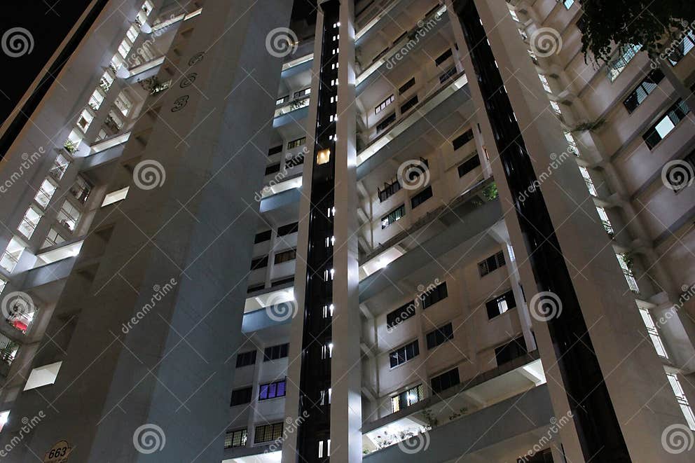 Edificios Habitacionales Singapur Imagen de archivo - Imagen de fachada, urbanismo: 321035351