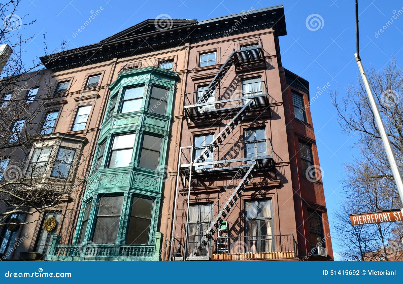 Edificios Históricos, Brooklyn, NYC Foto de archivo - Imagen de lower ...