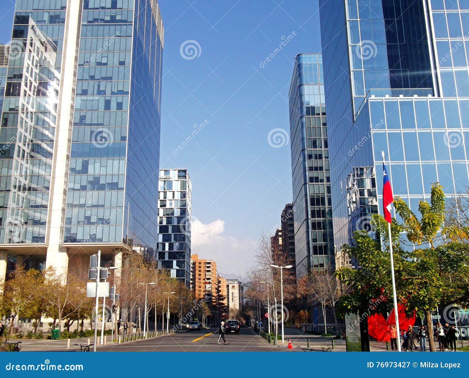 Edificios Modernos En Santiago, Chile Fotografía editorial - Imagen de nuevo, chileno: 76973427