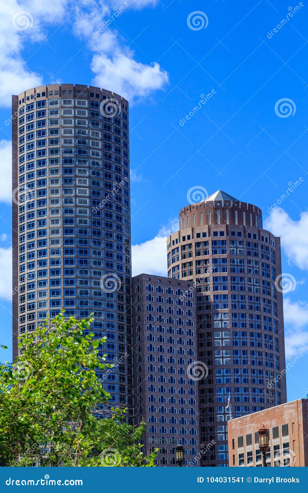 Edificios Redondos Modernos En Boston Imagen de archivo - Imagen de ...