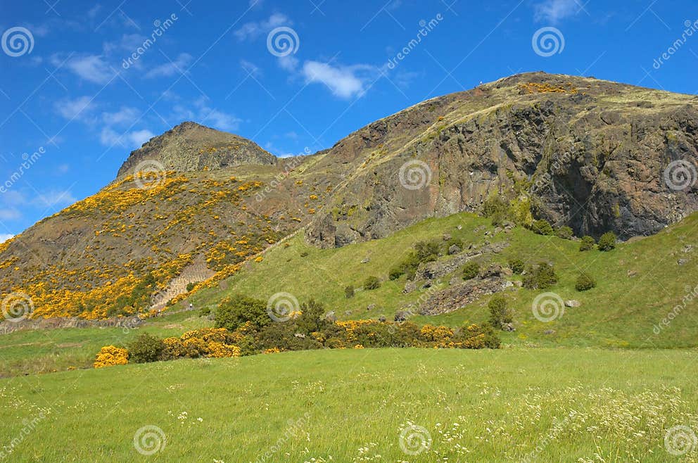 Edinburgh stock photo. Image of lush, europe, nature, hill - 1011034