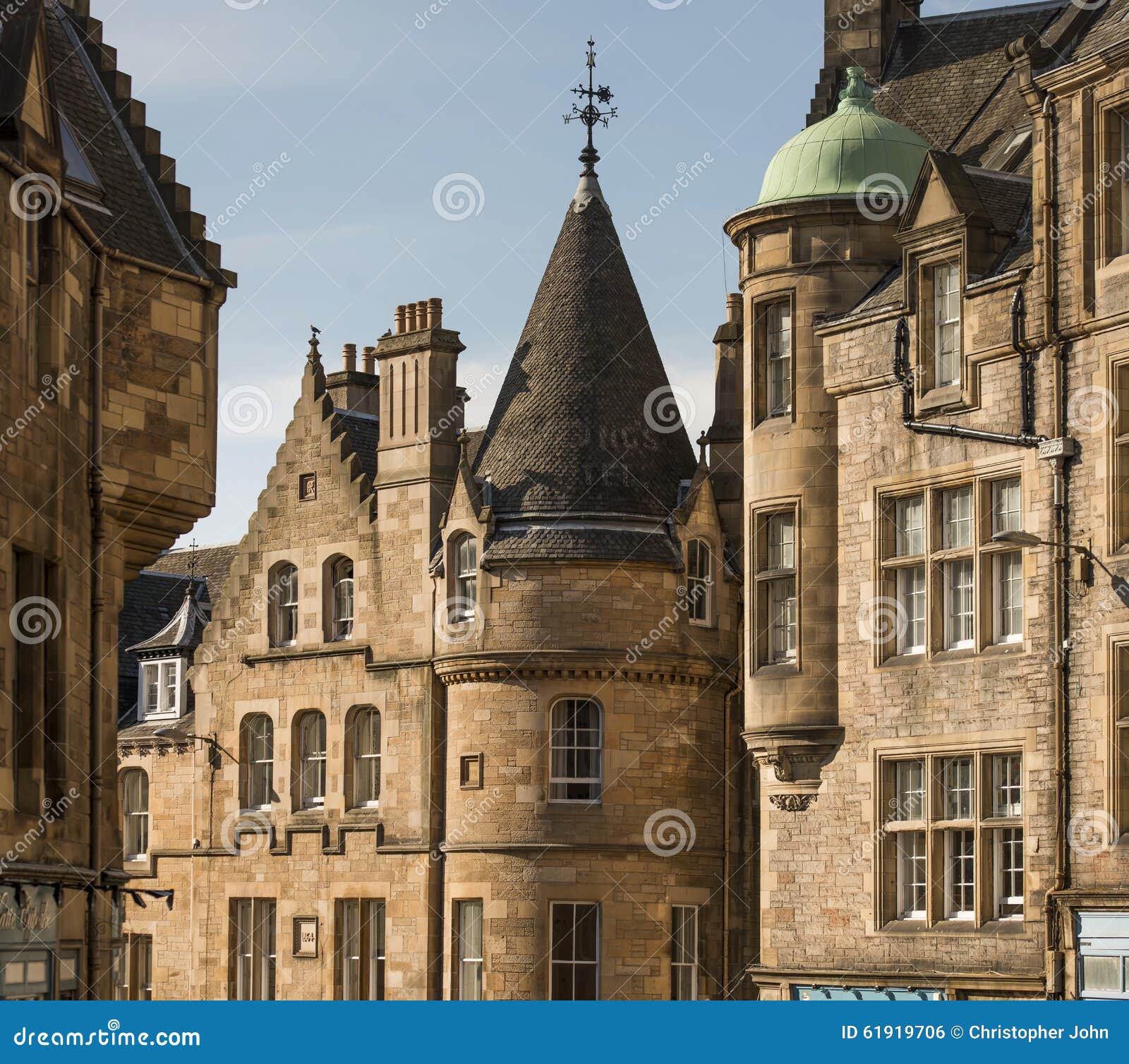 Edinburgh Architecture stock photo. Image of mile, city - 61919706