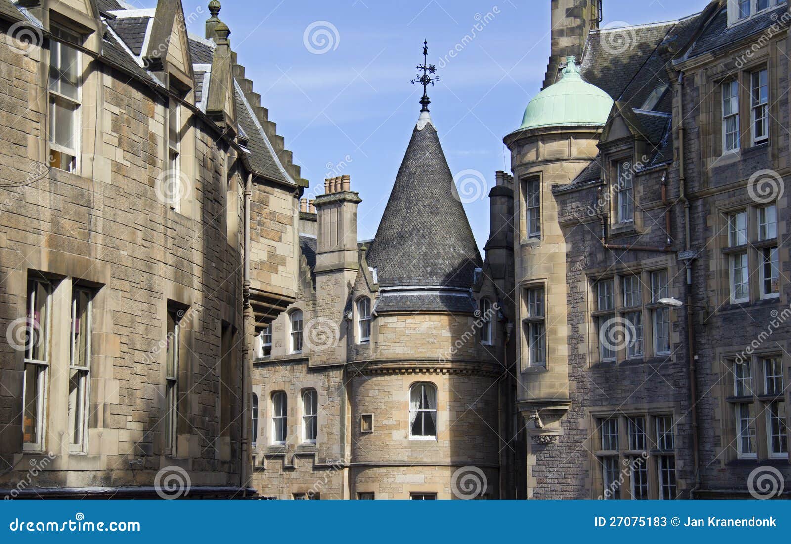 Edinburgh Buildings stock image. Image of britain, roofs - 27075183