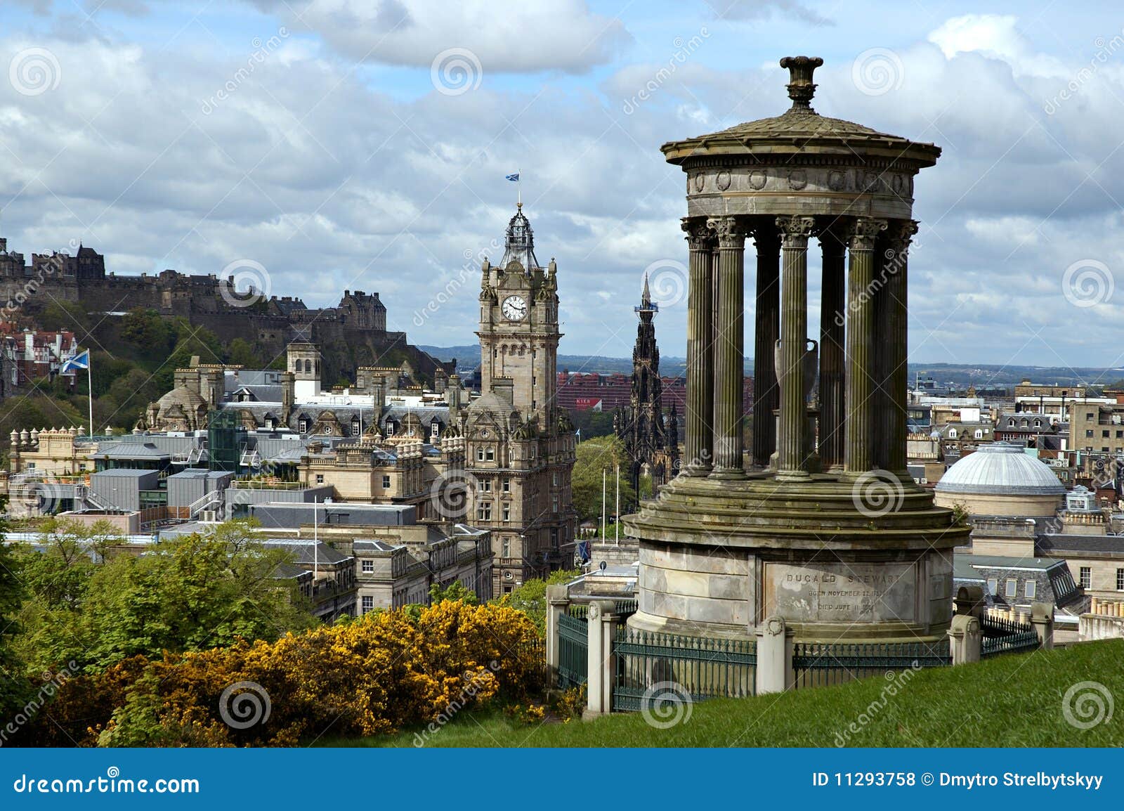 Edinburgh from Calton Hill stock photo. Image of scotland - 11293758