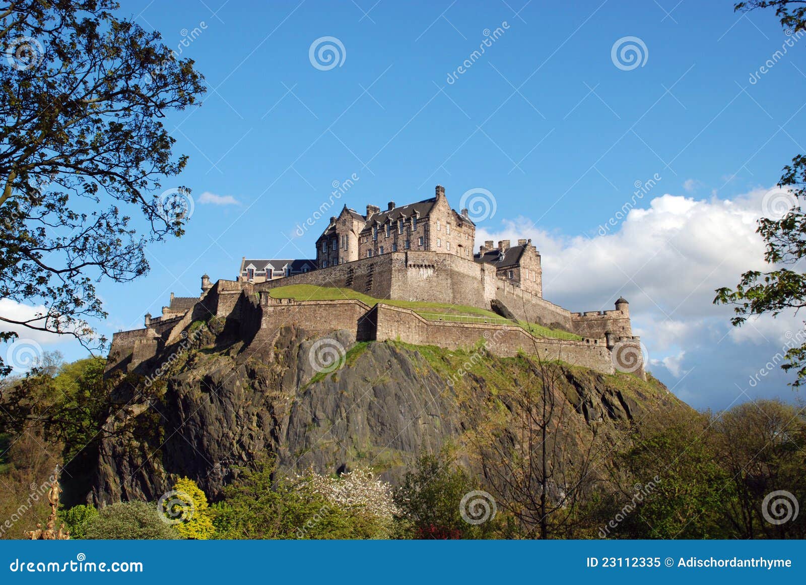 Edinburgh Castle Cliff Face Stock Photos - Free & Royalty-Free Stock ...