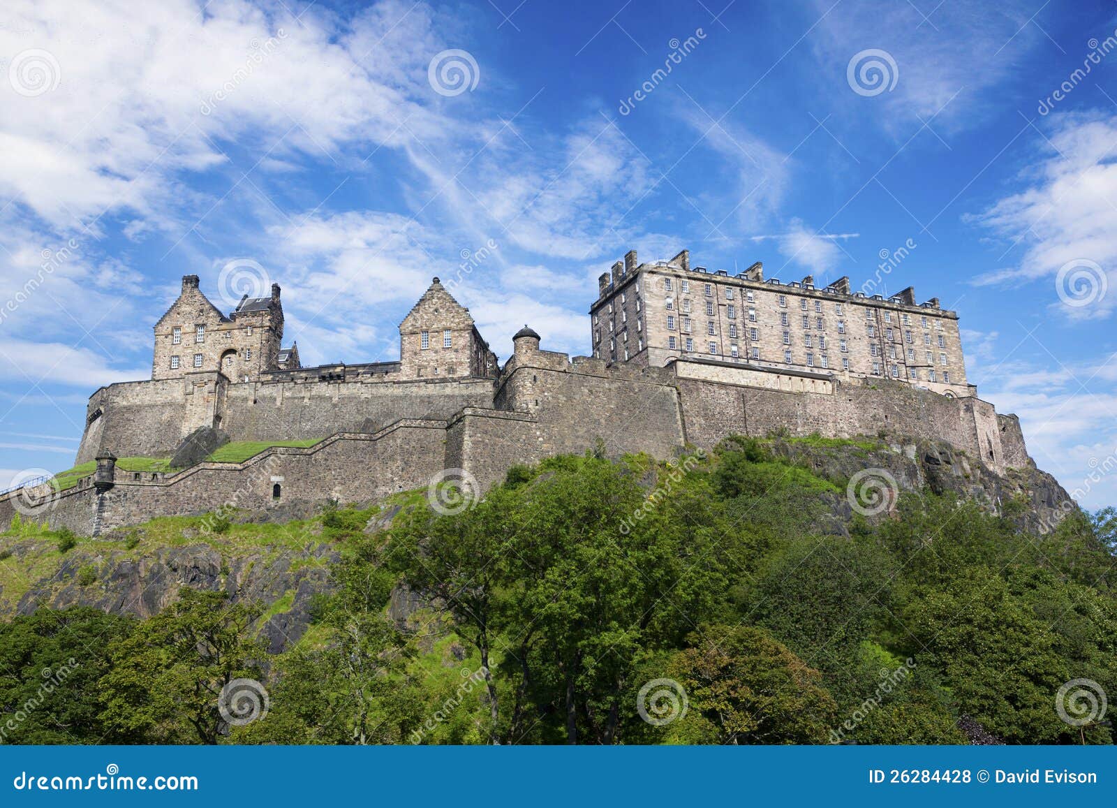 Edinburgh Castle. stock photo. Image of fort, building - 26284428