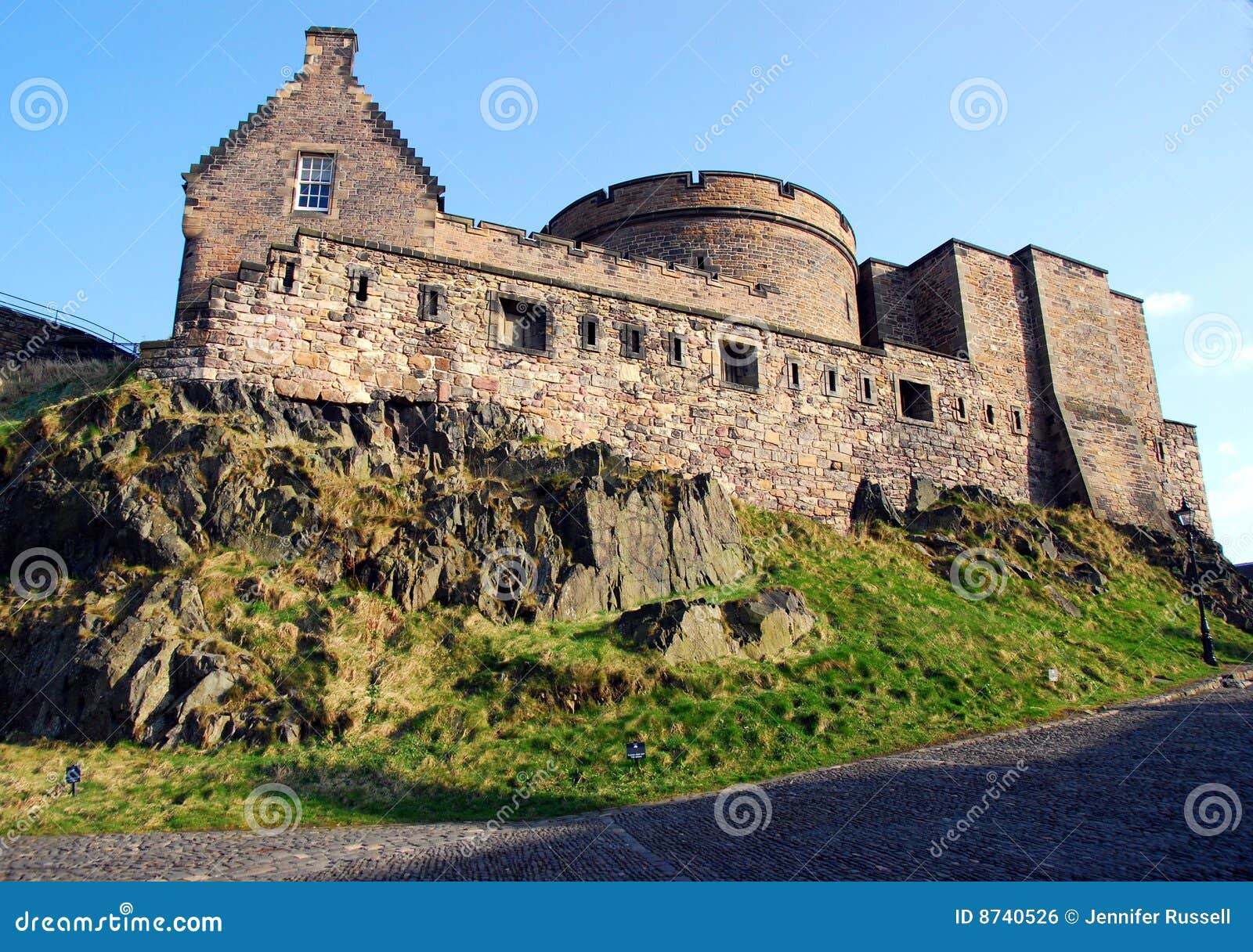 Edinburgh Castle stock photo. Image of tourist, castle - 8740526