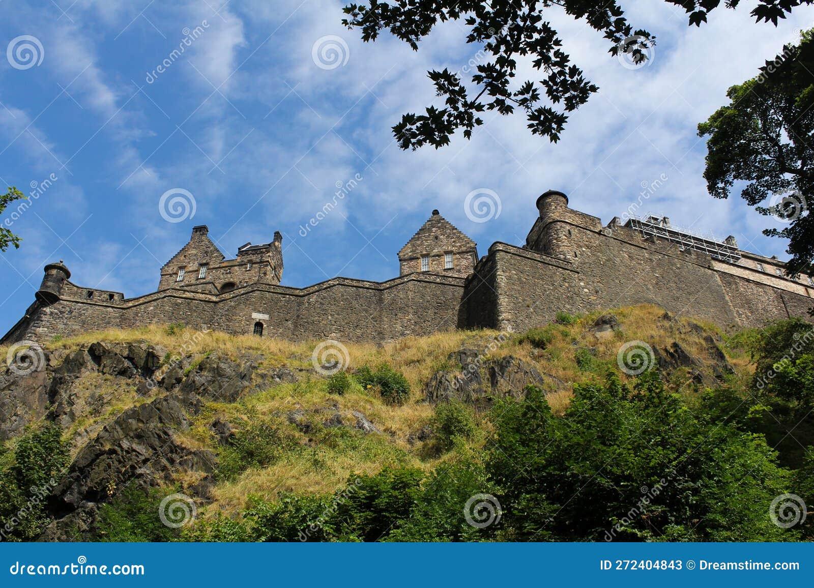 Edinburgh castle stock image. Image of back, travel - 272404843