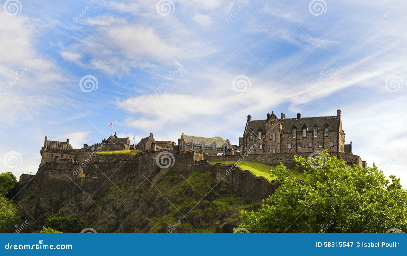 Edinburgh castle stock image. Image of street, city, rock - 58315547