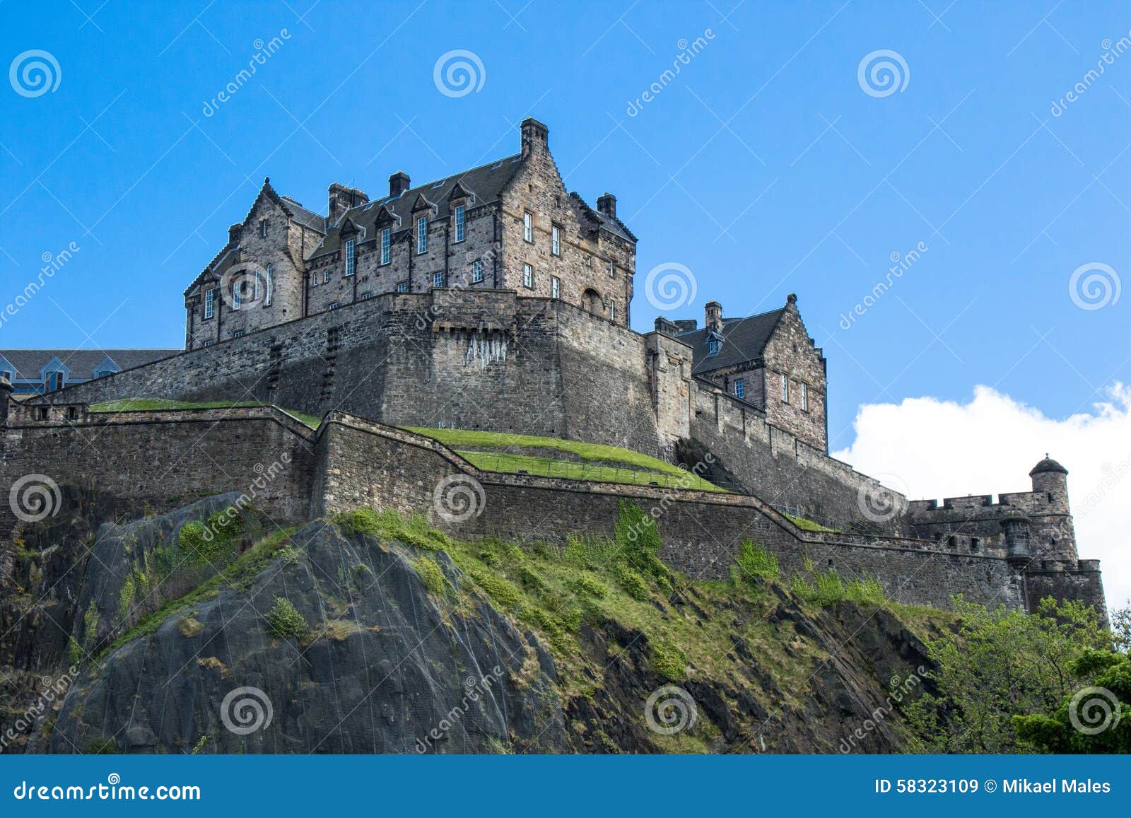 Edinburgh Castle Edinburgh, Scotland Stock Image - Image of fortified ...