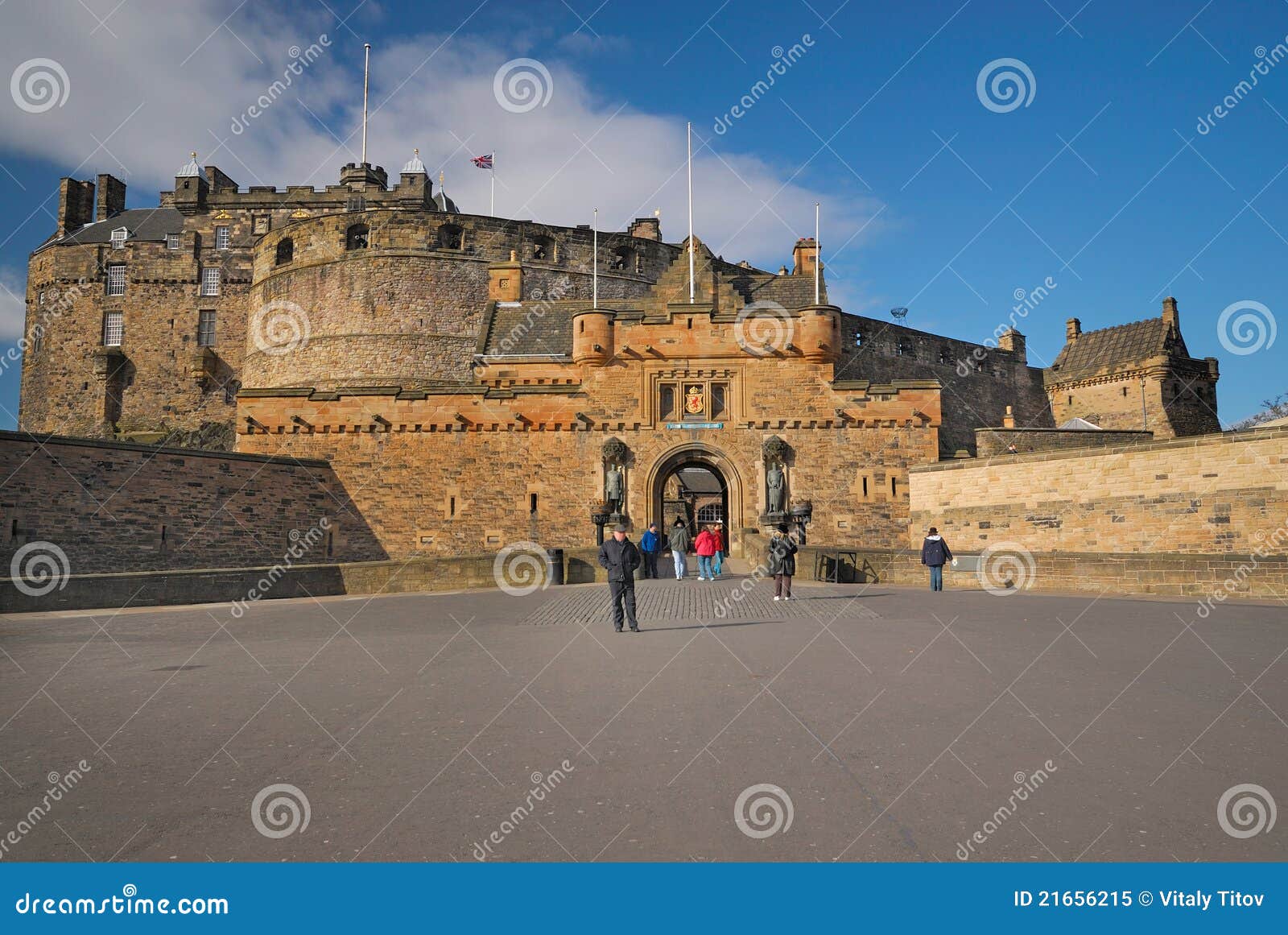 Edinburgh Castle Entrance editorial image. Image of history - 21656215