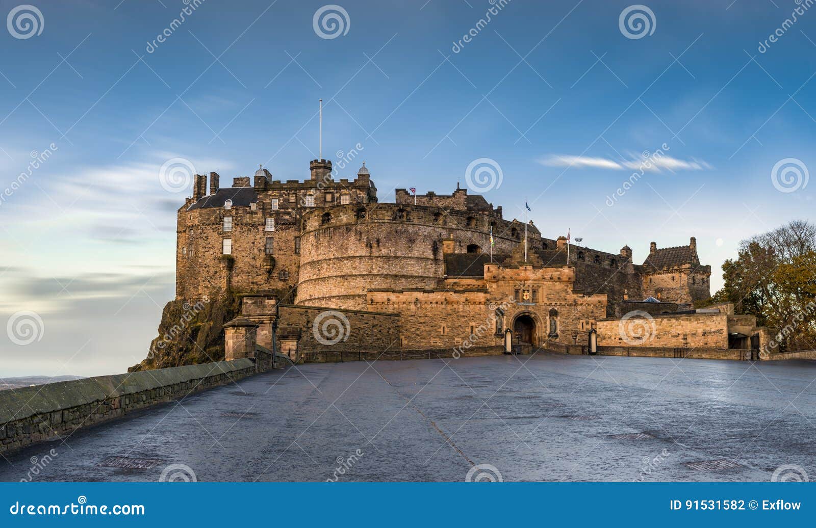 Edinburgh Castle Front Gate Stock Photo - Image of tourism, history ...