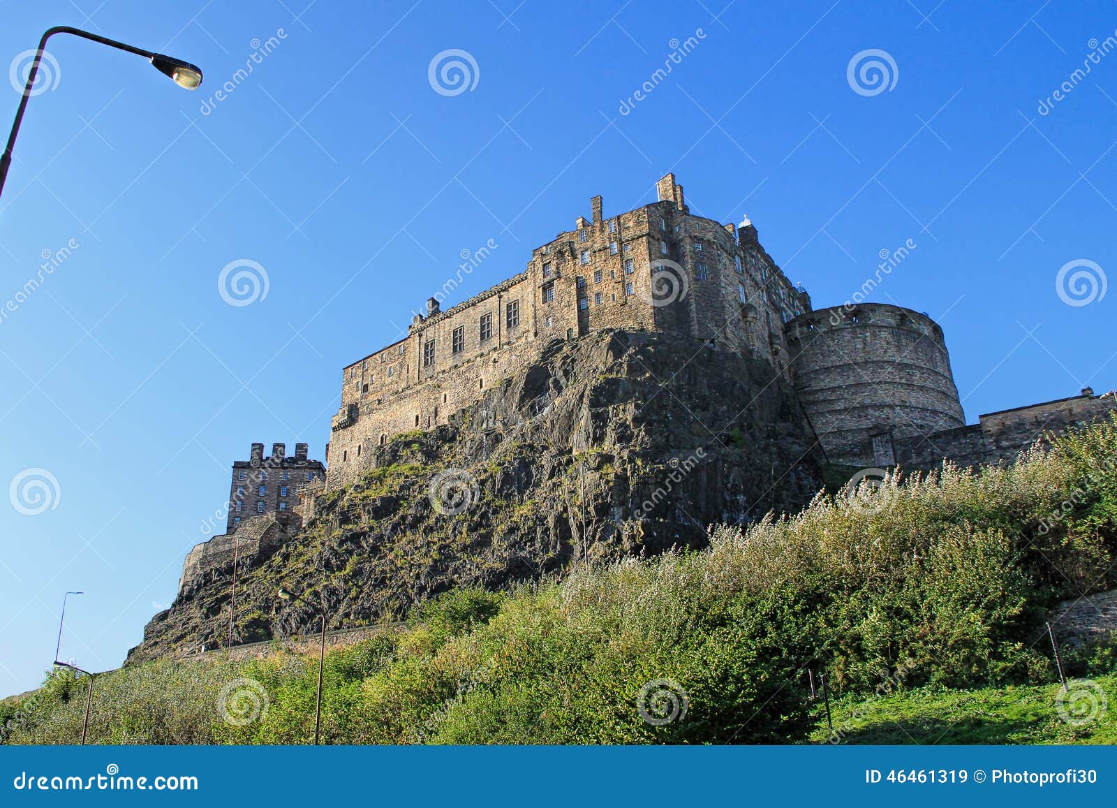 Edinburgh Castle stock image. Image of cityscape, kingdom - 46461319