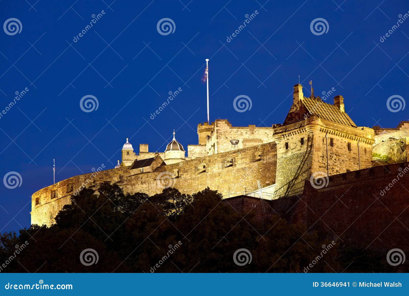 Edinburgh Castle stock image. Image of vintage, edinburgh - 36646941
