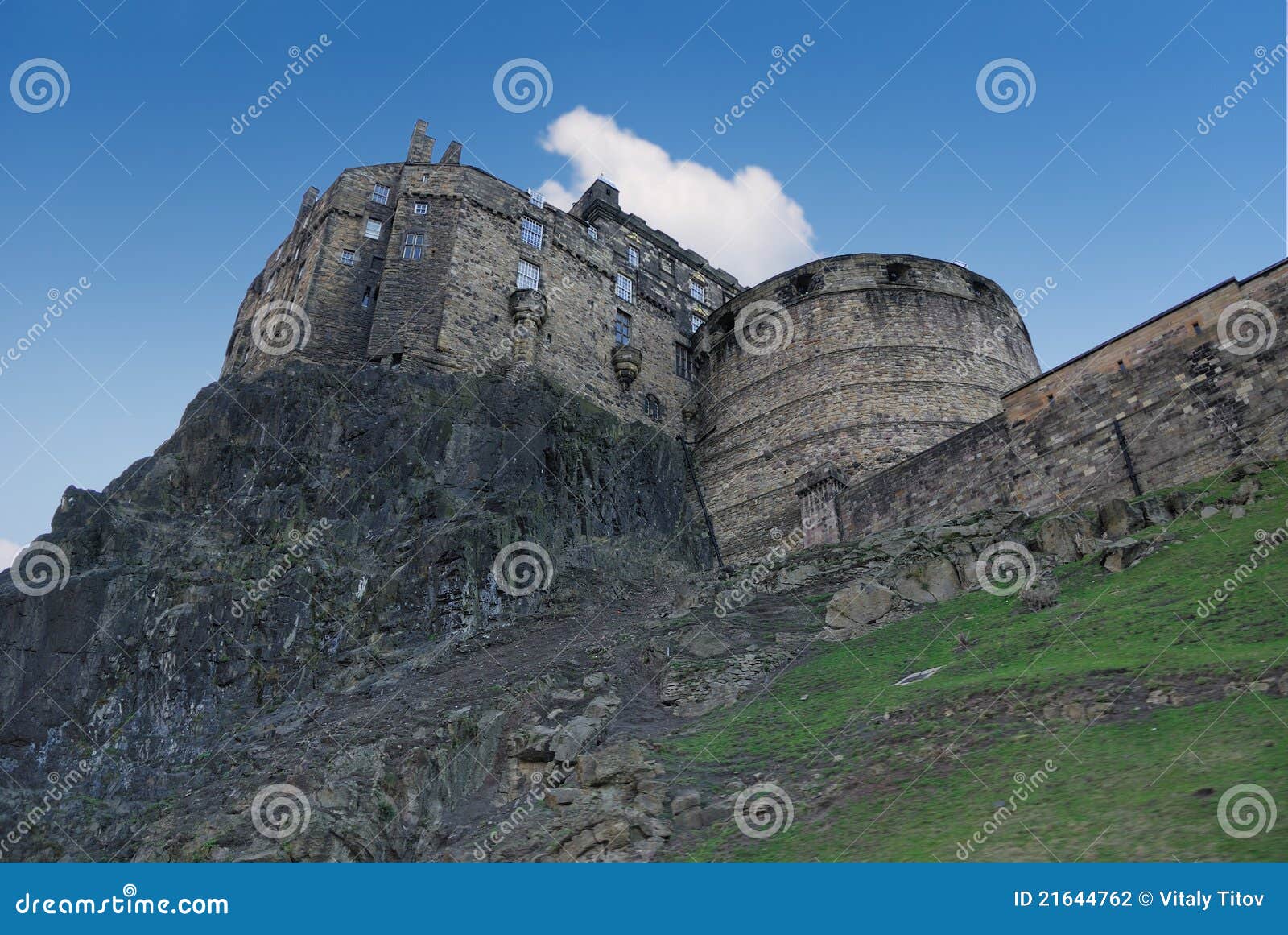 Edinburgh Castle side view stock photo. Image of kingdom - 21644762