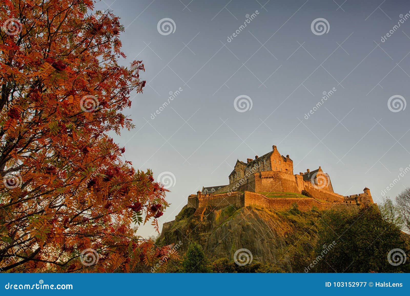 Edinburgh Castle stock image. Image of edinborough, ancient - 103152977