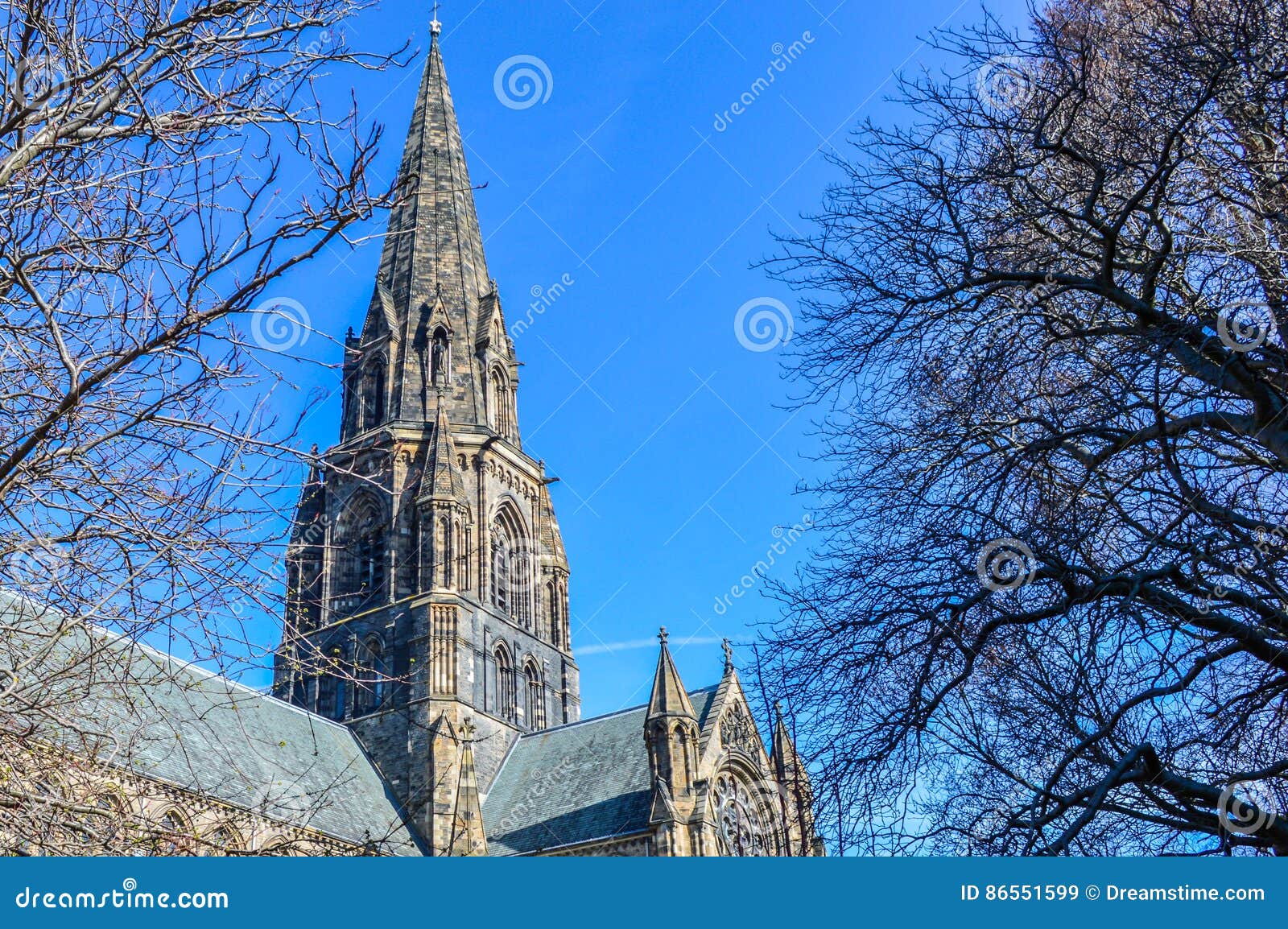 Edinburgh Church stock image. Image of scotland, edinburgh - 86551599