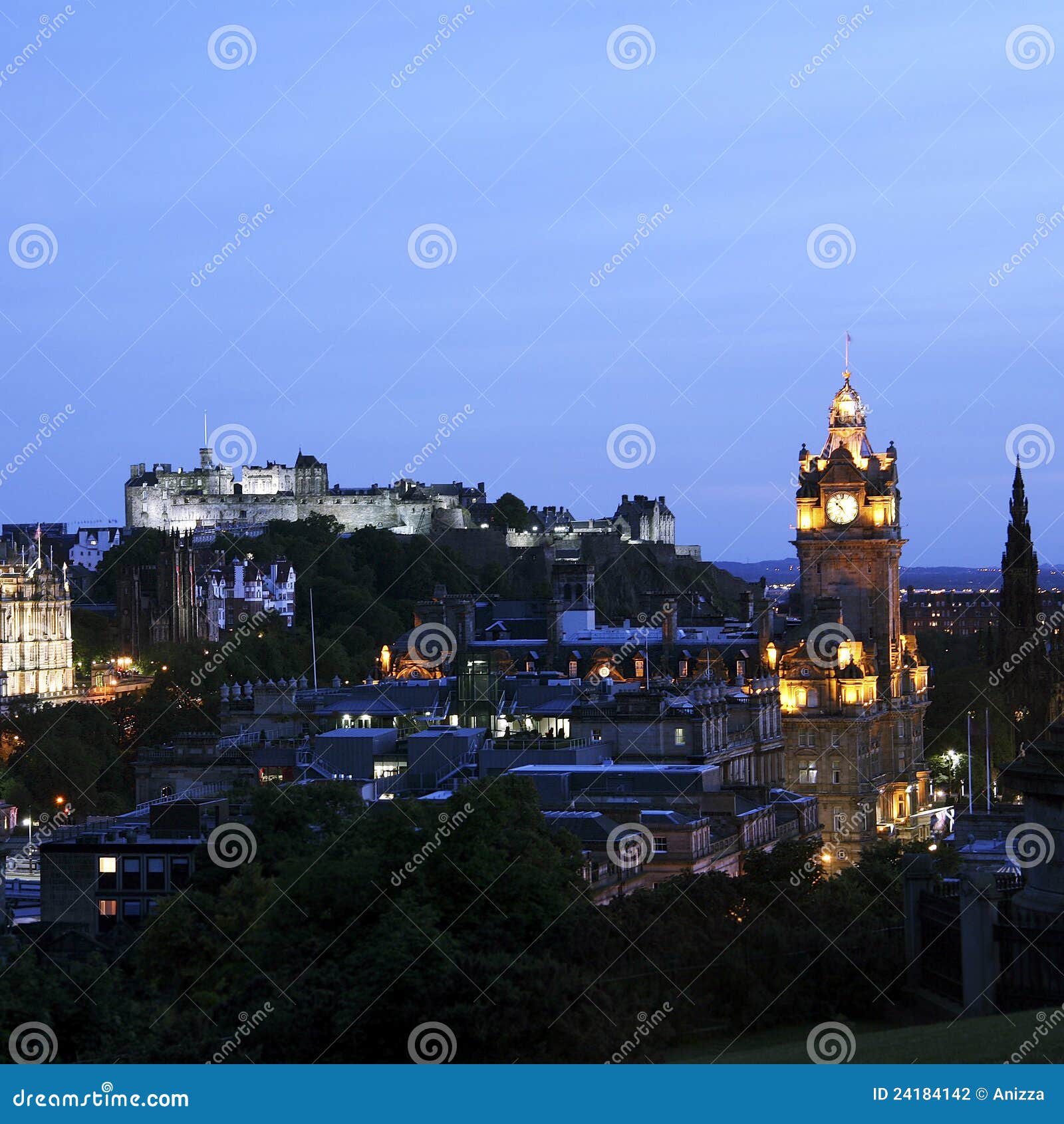Edinburgh Cityscape stock photo. Image of outdoor, building - 24184142